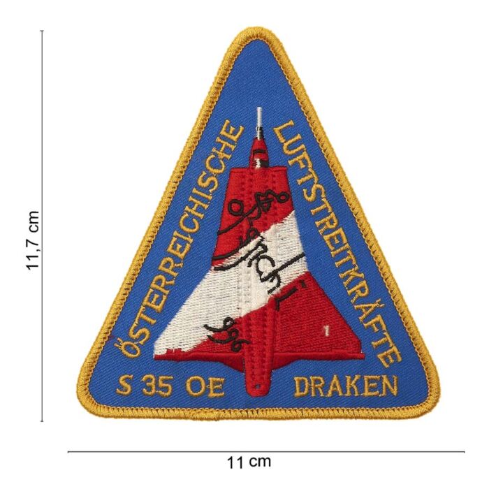 Embleem stof S35 OE draken | Benscore