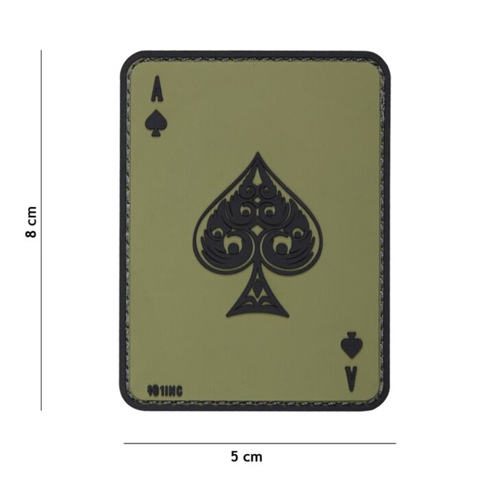 Embleem, 3D PVC Schoppen aas groen | Benscore