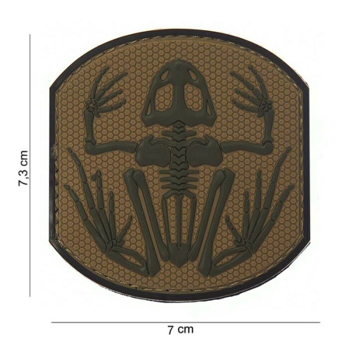 3D PVC Frog skeleton bruin | Benscore