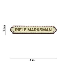 Embleem, 3D PVC Rifle marksman tab beige | Benscore