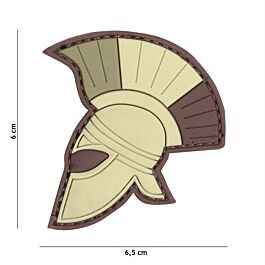 Embleem 3D PVC Spartaanse helm multi | Benscore